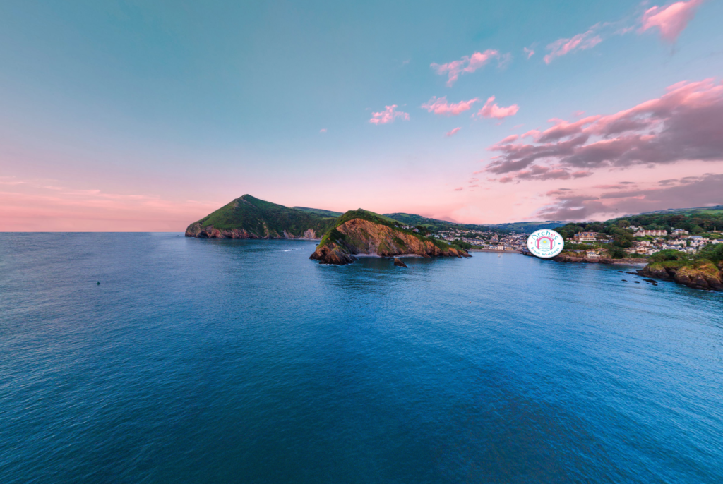 Arches Beach Wedding Venue Aerial Guide - Panoptic Motion